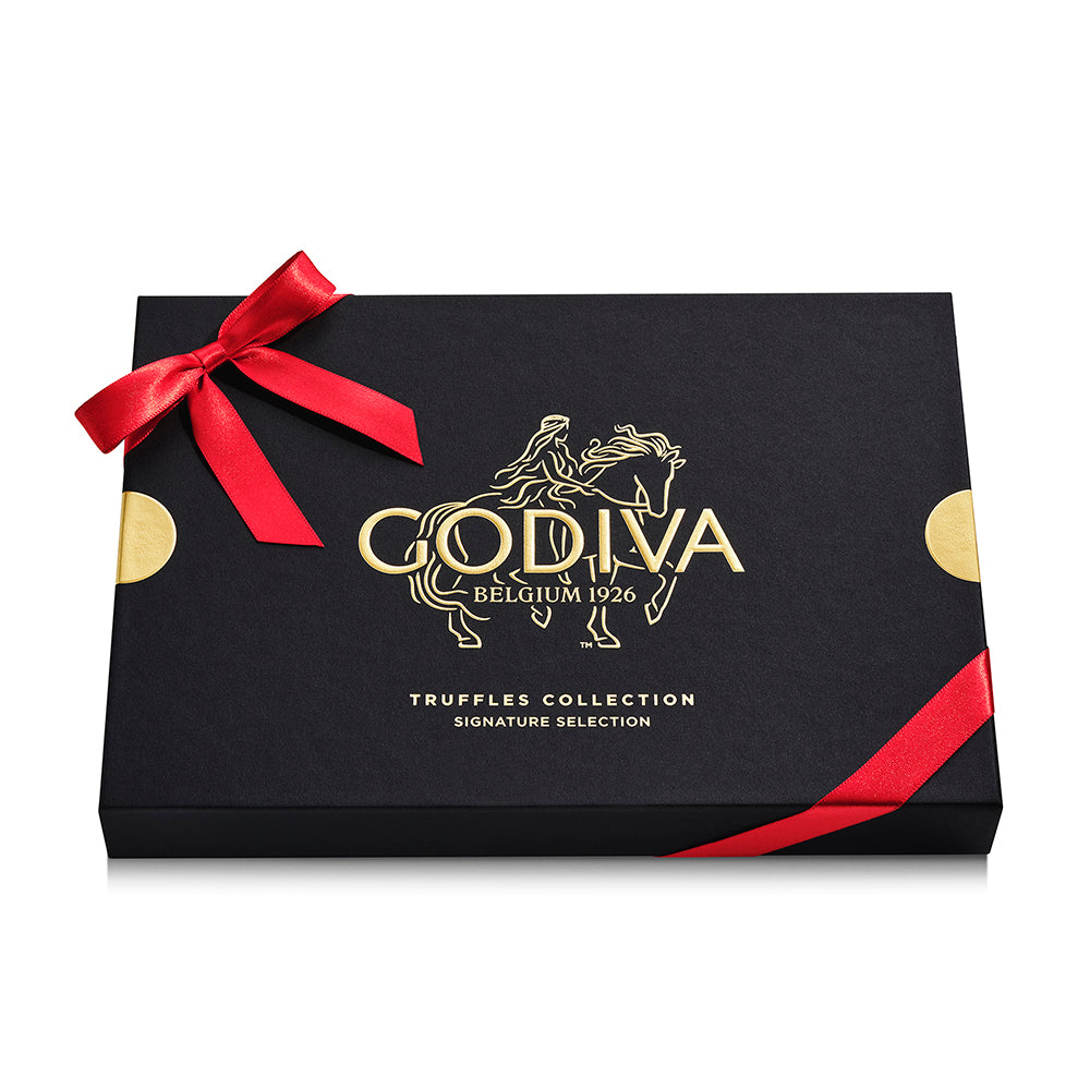Signature Truffles Gift Box, Red Ribbon 24pc. | GODIVA – GODIVA