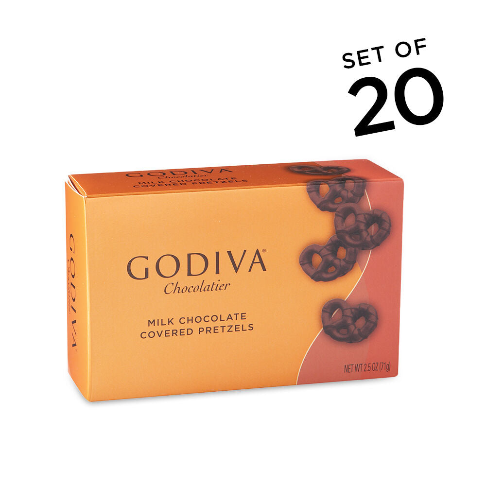 Milk Chocolate Covered Mini Pretzels, Set of 20 | GODIVA